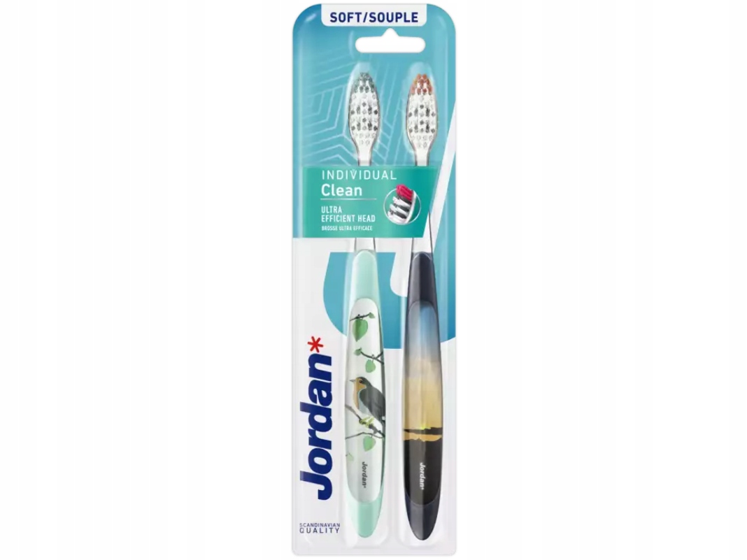 Szczoteczka do Zębów Jordan Individual Reach 2-pack Miękkie Włosie ...