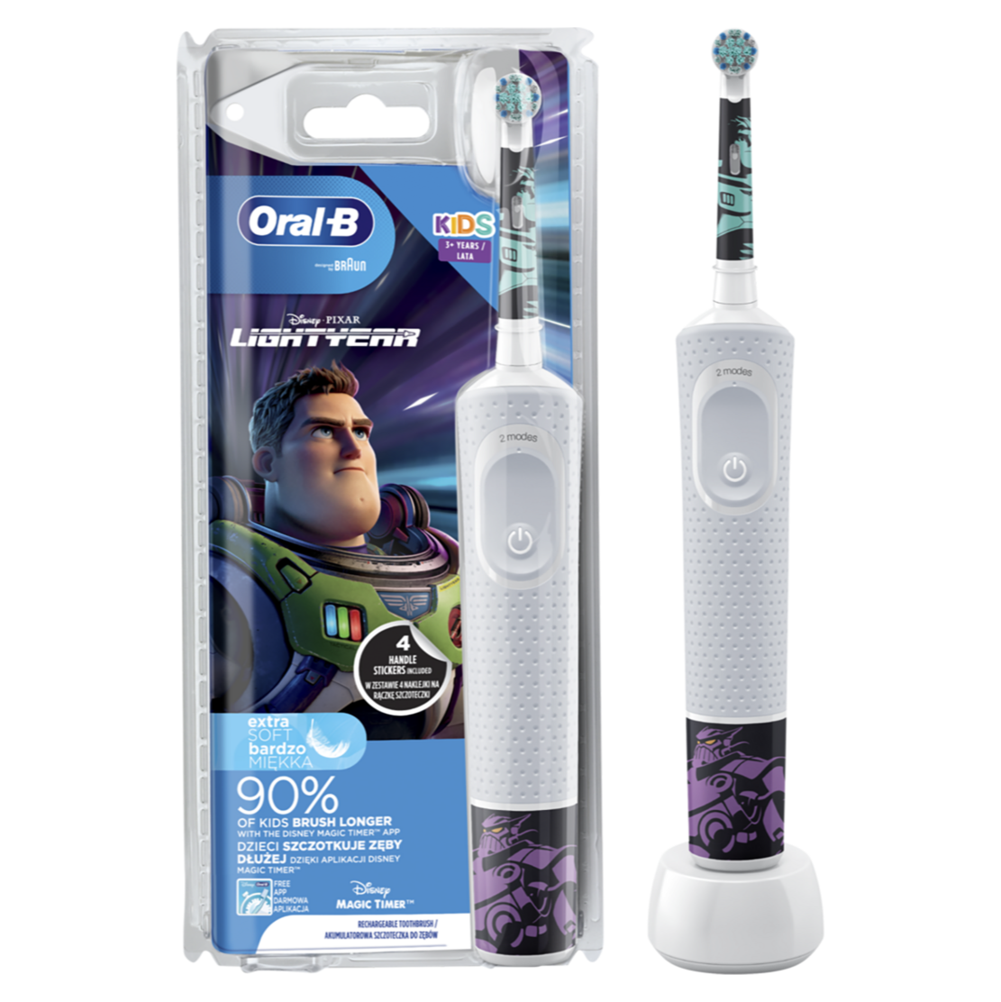 Szczoteczka Elektryczna dla Dzieci Oral-B Vitality 100 Kids Lightyear ...