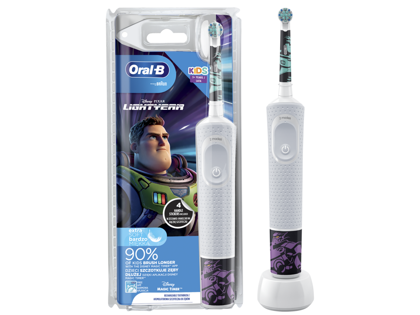 Szczoteczka Elektryczna dla Dzieci Oral-B Vitality 100 Kids Lightyear ...