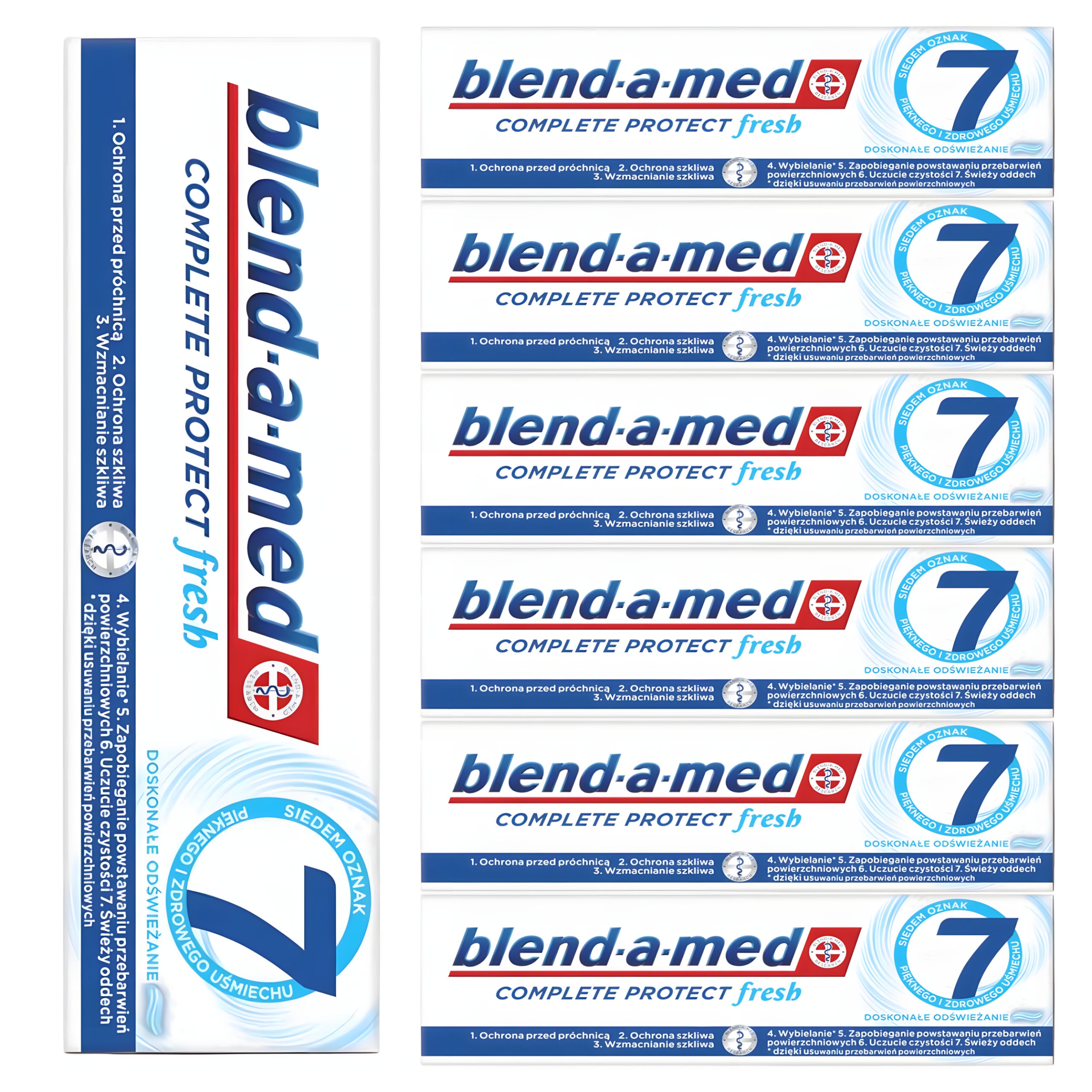 Pasta do Zębów Blend-a-med Complete Protect 7 Extra Fresh 75ml - 7szt ...