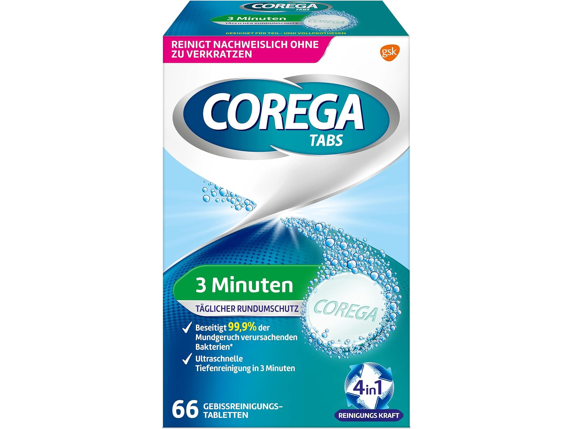 2x Corega Tabs Tabletki do Czyszczenia Protez Zębowych 66szt Corega ...
